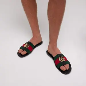 Gucci Riviera Slide Sandal - Black