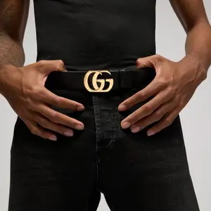 Gucci Gg Marmont Belt - Black