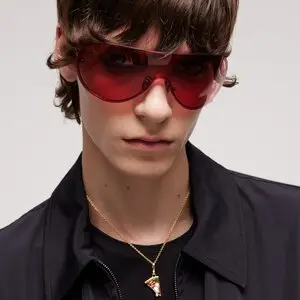 Gucci Mask Frame Sunglasses With Logo