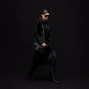 Gucci Dionysus Medium Shoulder Bag Gg Canvas - Black