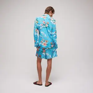 Gucci Printed Silk Twill Shorts