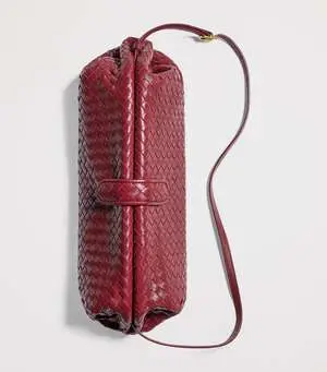 Bottega Veneta Leather Lauren 1979 Clutch - Red