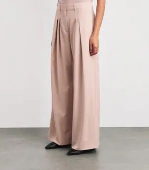 ME+EM Pleated Tailored Trousers - Pink