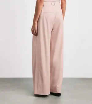 ME+EM Pleated Tailored Trousers - Pink