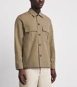 Paul Smith Cotton-blend Twin-pocket Overshirt - Green