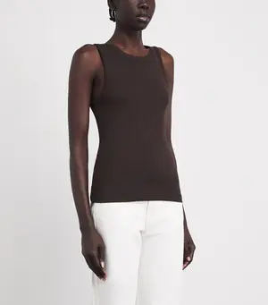 ME+EM Stretch-cotton Tank Top