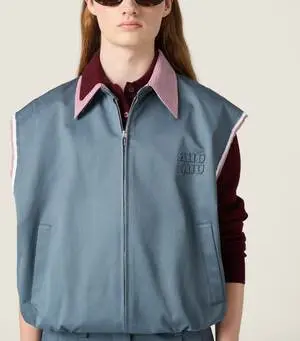 Miu Miu Cotton Chino Vest