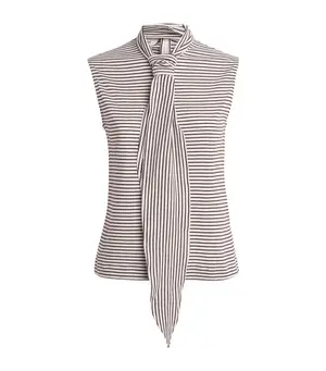 ME+EM Striped Tank With Scarf