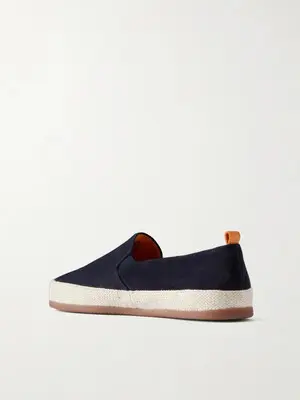 Mulo Weekender Suede Espadrilles - Blue