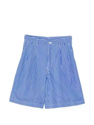 Comme Des Garçons Striped Shorts - Blue