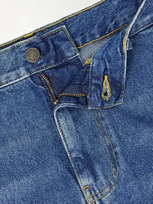 CORRIDOR Straight-leg Denim Shorts - Blue