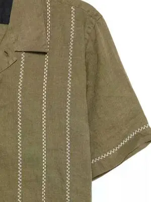 Paul Smith Embroidered Short-sleeve Shirt