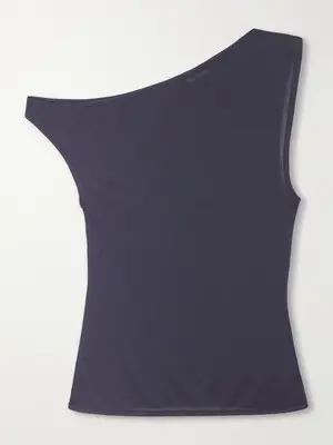 ST. AGNI Off-the-shoulder Tencel™ Lyocell Top - Blue