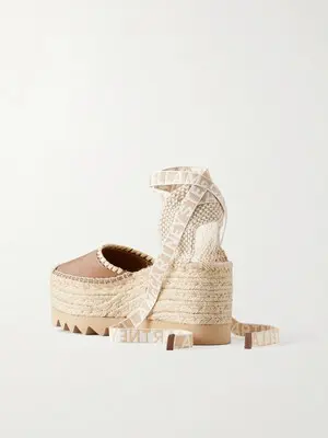 Stella McCartney Gaia Espadrille Wedge - Brown