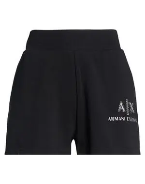 Armani Exchange High Waisted Organic Cotton French Terry Shorts