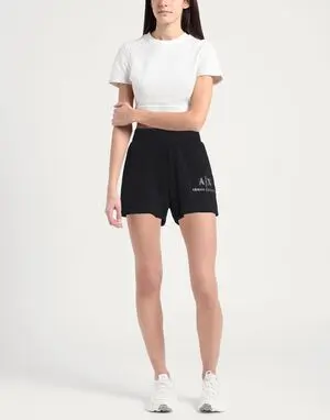 Armani Exchange High Waisted Organic Cotton French Terry Shorts