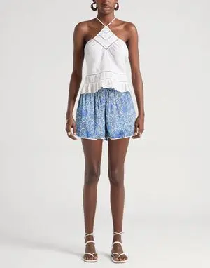 Sandro Floral Print Twill Shorts