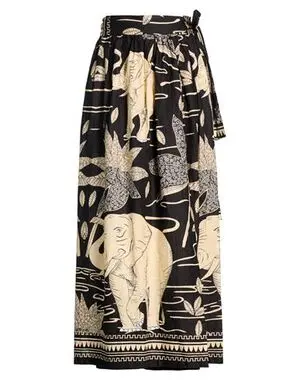 CONNOR & BLAKE Cotton Maxi Wrap Skirt - Black