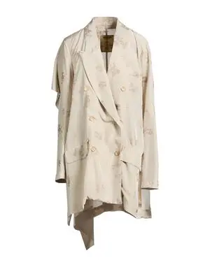 UMA WANG Satin Jacquard Overcoat