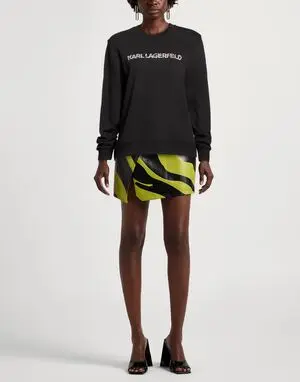 Karl Lagerfeld Sweatshirt In Organic Cotton And Recycled Polyester