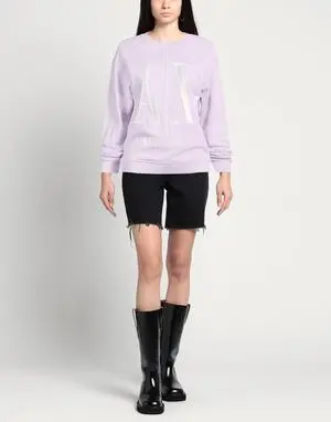 Armani Exchange Cotton-blend French Terry Sweatshirt - Purple