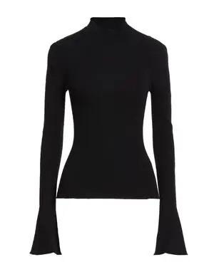 DONDUP Ribbed Knit Bell Sleeve Turtleneck