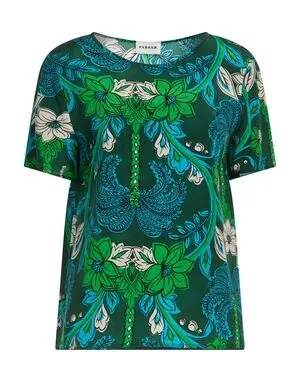 P.a.r.o.s.h Floral-print Satin Top