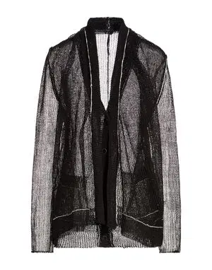 Masnada Linen Knit Cardigan - Black