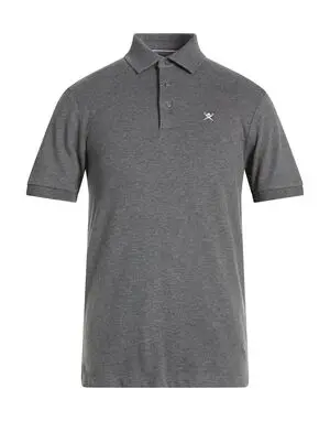 HACKETT Polo Shirt Size Cotton, Elastane - Grey