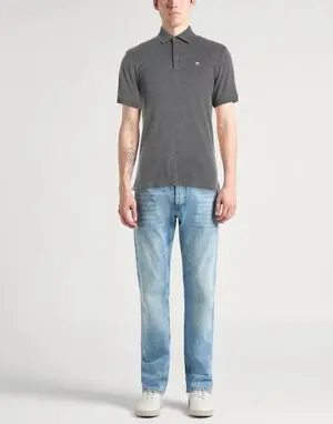 HACKETT Polo Shirt Size Cotton, Elastane - Grey