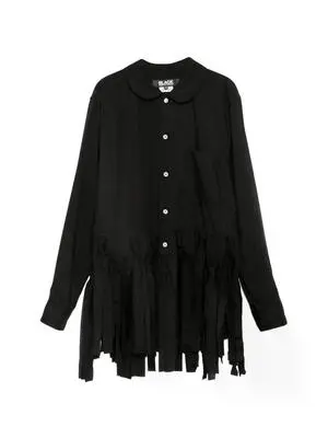 Comme Des Garçons Knotted Fringe-trim Shirt