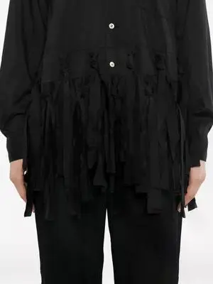 Comme Des Garçons Knotted Fringe-trim Shirt