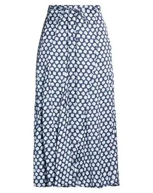 Maje Floral Print Viscose Midi Skirt