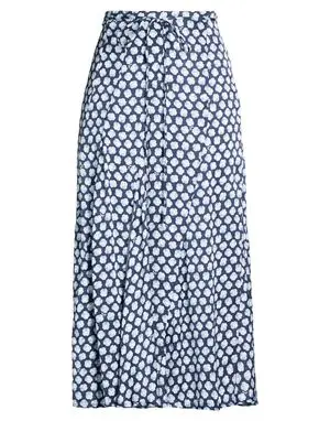 Maje Floral Print Viscose Midi Skirt