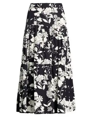 Maje Floral Print Cotton Maxi Skirt