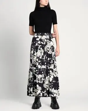 Maje Floral Print Cotton Maxi Skirt