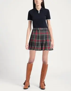 Maje Mini Pleated Tartan Skirt