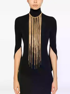 Patrizia Pepe Chain-fringe Choker Necklace