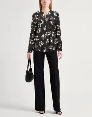 Calvin Klein Floral Print Crepe Shirt