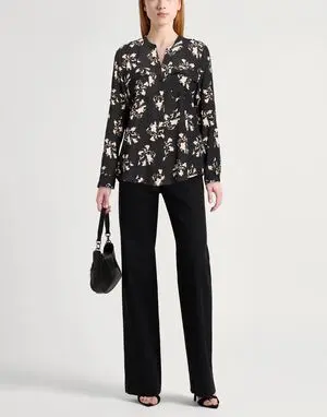 Calvin Klein Floral Print Crepe Shirt