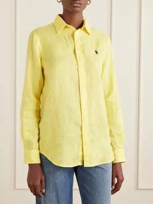 Polo Ralph Lauren Logo-embroidered Linen Shirt