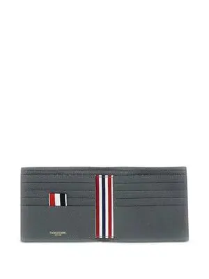 Thom Browne Pebble-texture Bi-fold Wallet - Grey