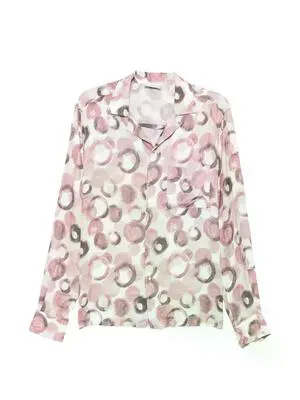 Tagliatore Circle-print Long-sleeve Shirt