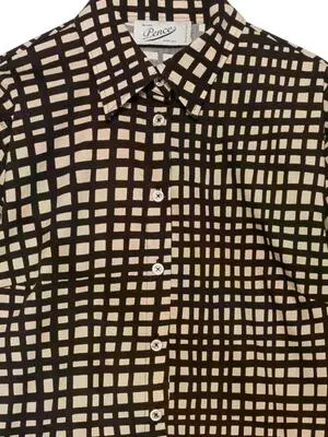 PENCE 1979 Laura Check-pattern Shirt - Black