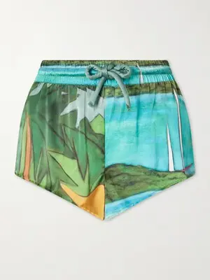 DONDE ESTEBAN Magdalena Printed Mini Shorts