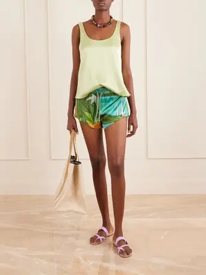 DONDE ESTEBAN Magdalena Printed Mini Shorts