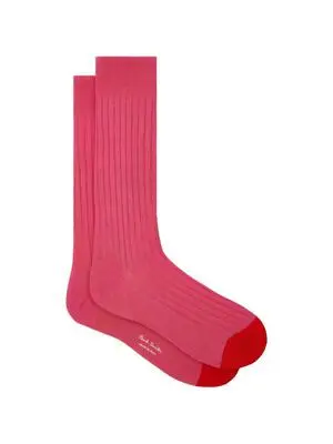 Paul Smith Ribbed-knit Socks - Pink