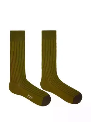Paul Smith Ribbed-knit Socks - Green