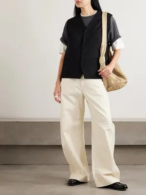 SSSTEIN Ribbed Wool T-shirt