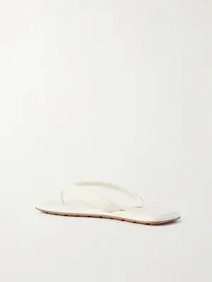 Bottega Veneta Flat Rubber Flip Flops - White